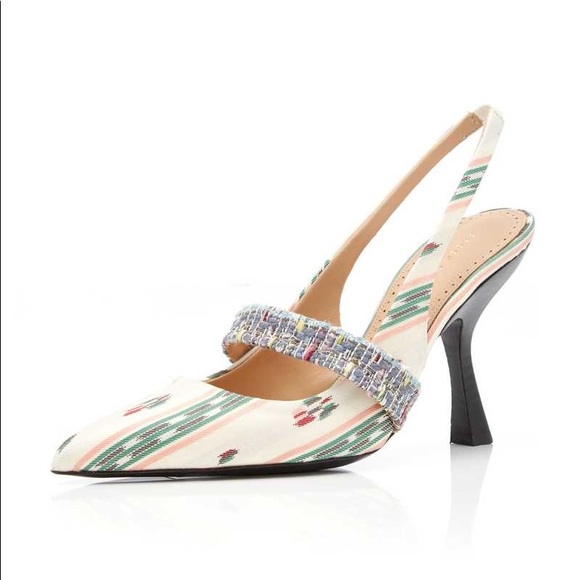 Brock Collection | Shoes | Brock Collection Slingback Jacquard Pumps ...